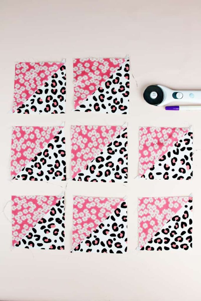 How to Make Perfect Half Square Triangles: Mastering the Magic 8 Method ...